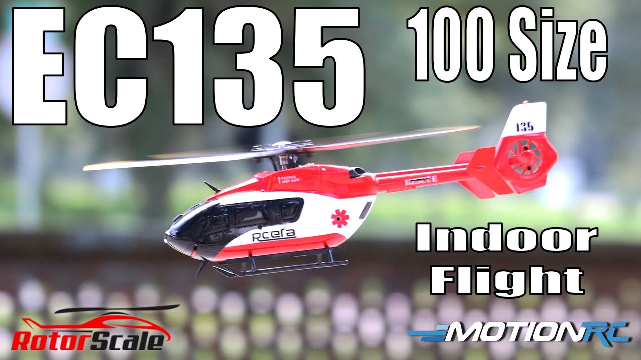 RotorScale EC135 100 Size Gyro Stabilized Helicopter Indoor Flight ...