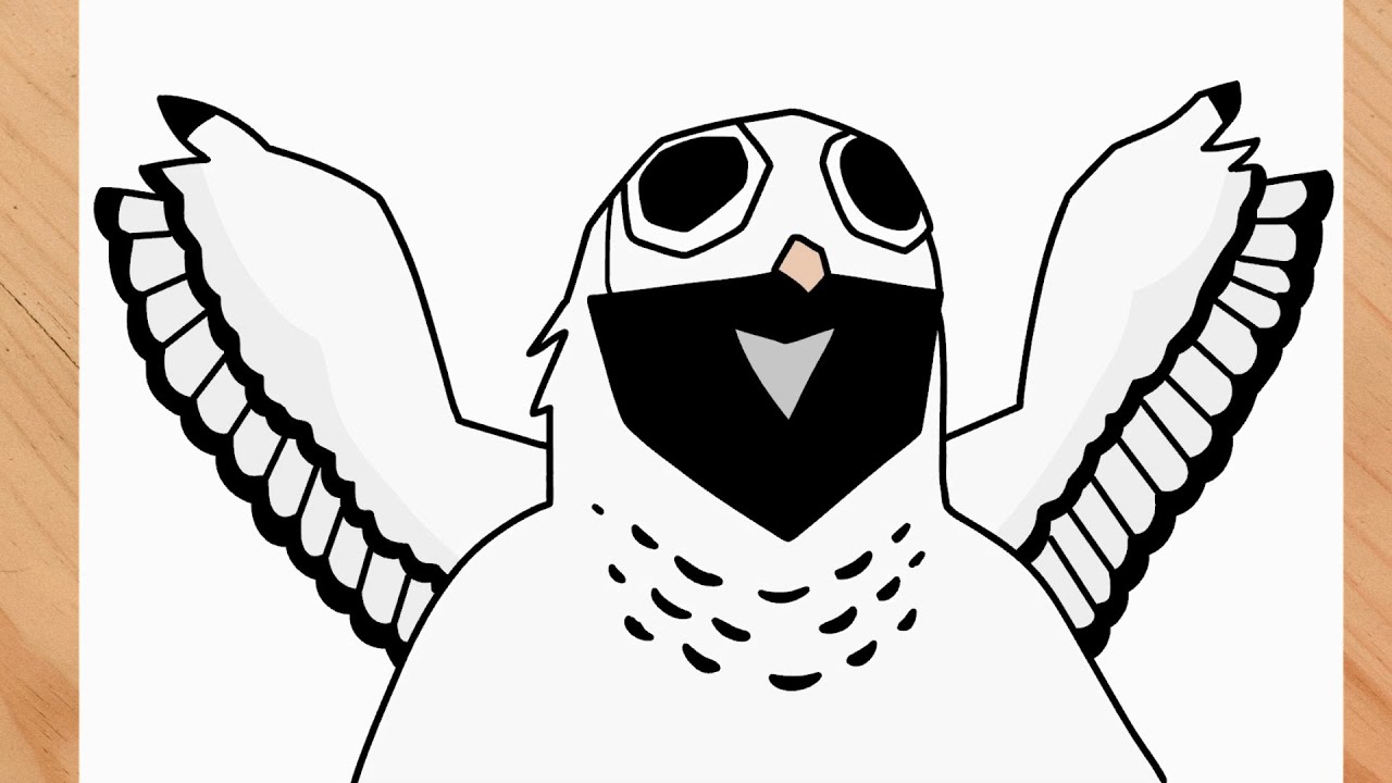 How to draw The Owl 99 Nights in The Forest Jumpscare - YouTube