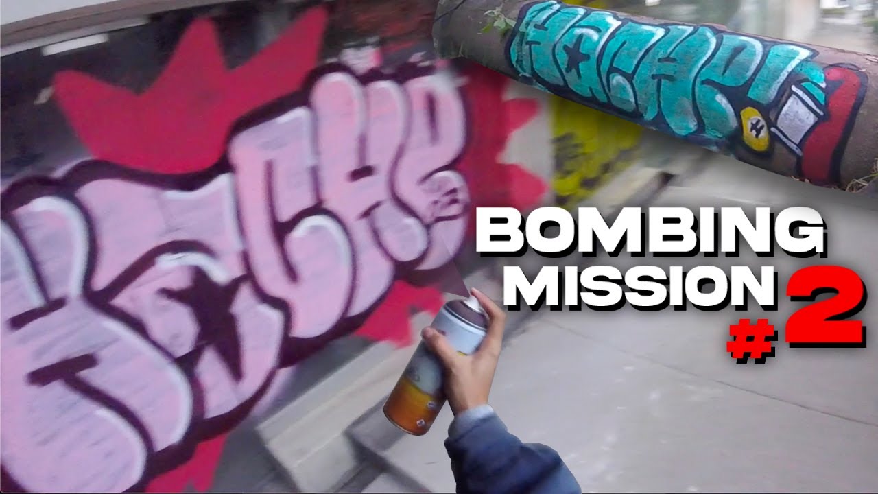Graffiti bombing stickers tags en CDMX - YouTube