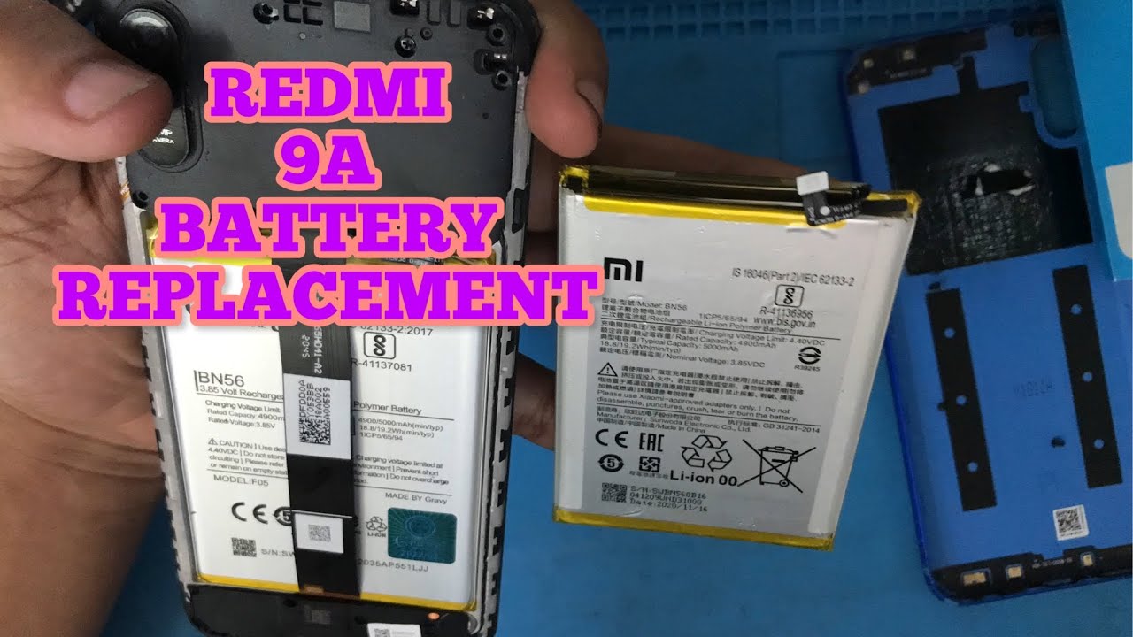 Redmi 9A battery replacement | how to change mi 9a battery #redmi9A # ...