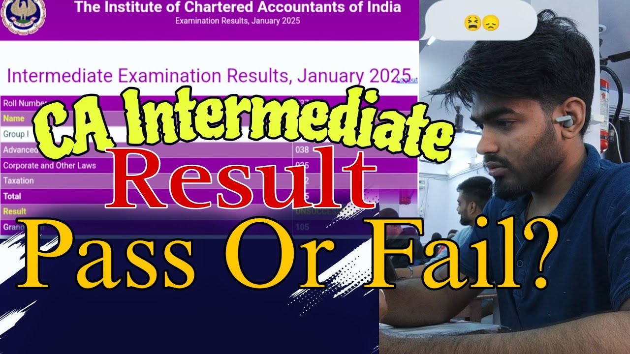 CA INTER RESULT😫 // ICAI // CA INTERMEDIATE RESULT Reaction video # ...