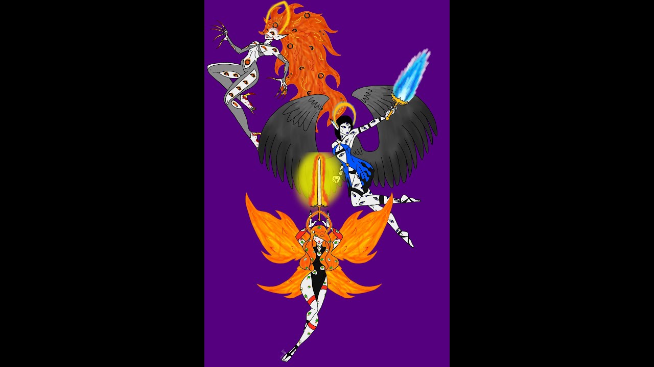 Draw: Angel OCs (re-edit) - YouTube