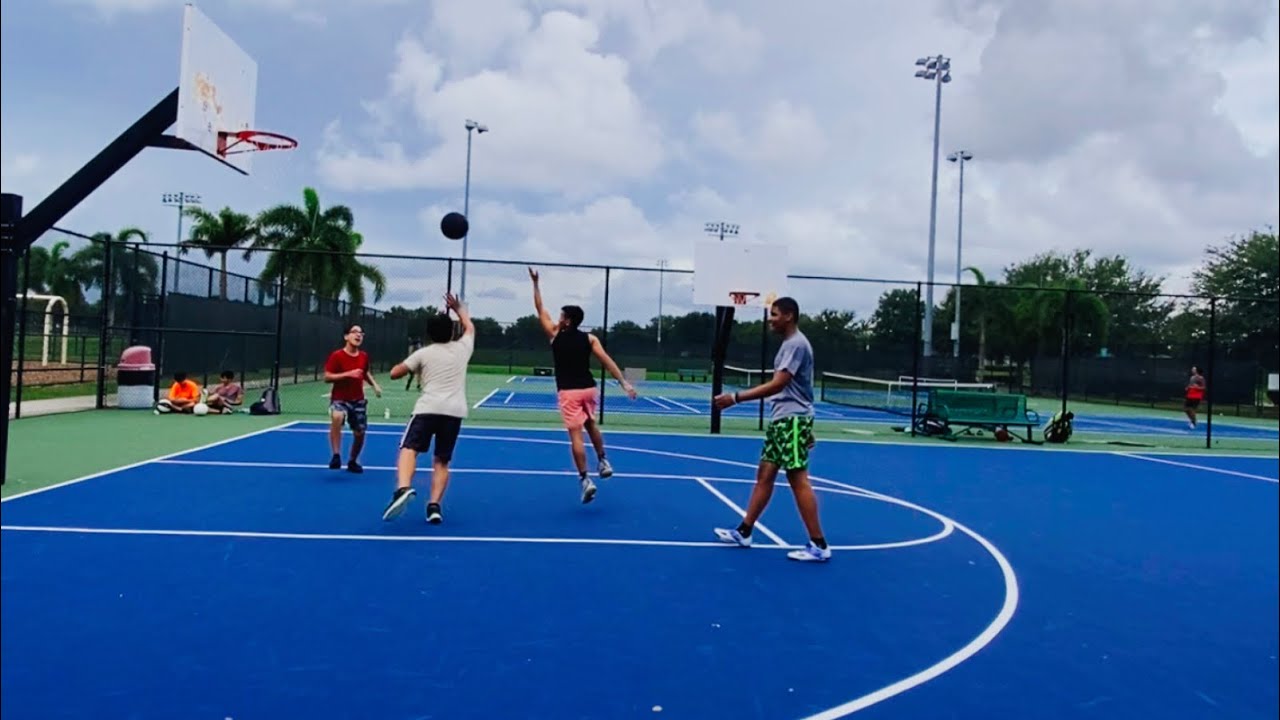 Irl basketball 2v2 king of the court format at the park(Jim Jeffers ...