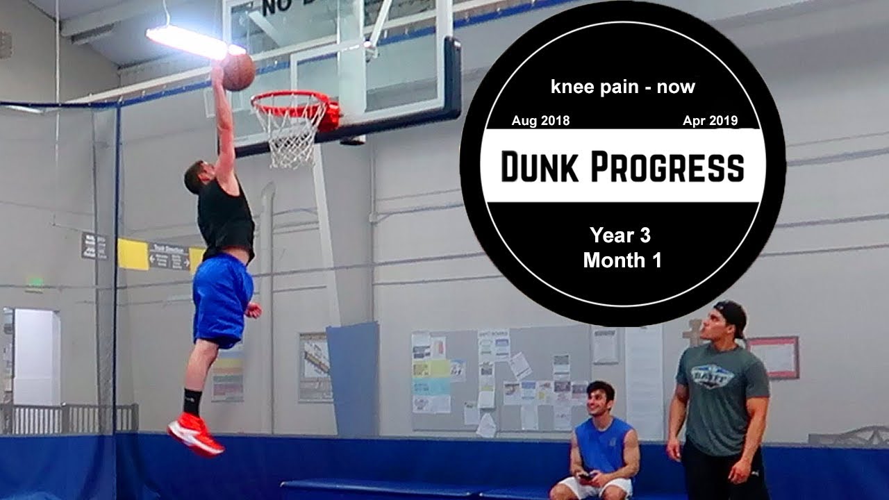 Dunk Progress Year 3 Month 1 (Knee Pain to Now) | 5'7 Dunker - YouTube