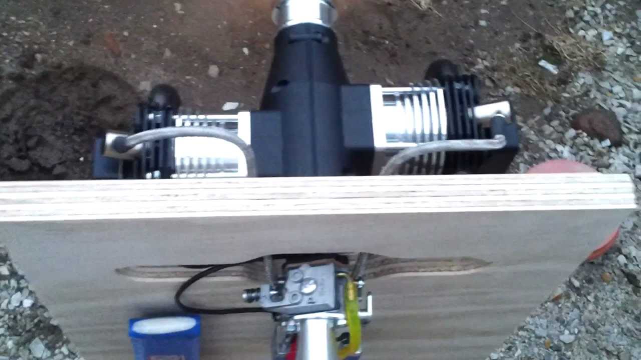 roto 85 engine small test. - YouTube