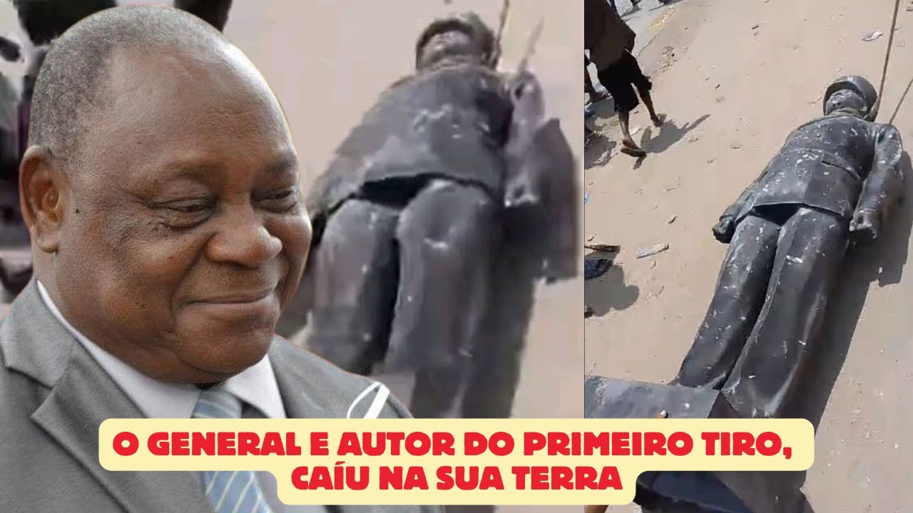 POPULARES DERRUBAM A ESTÁTUA DO GENERAL ALBERTO CHIPANDE EM PEMBA - YouTube