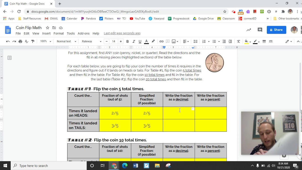 Coin Flip Math Demonstration - YouTube