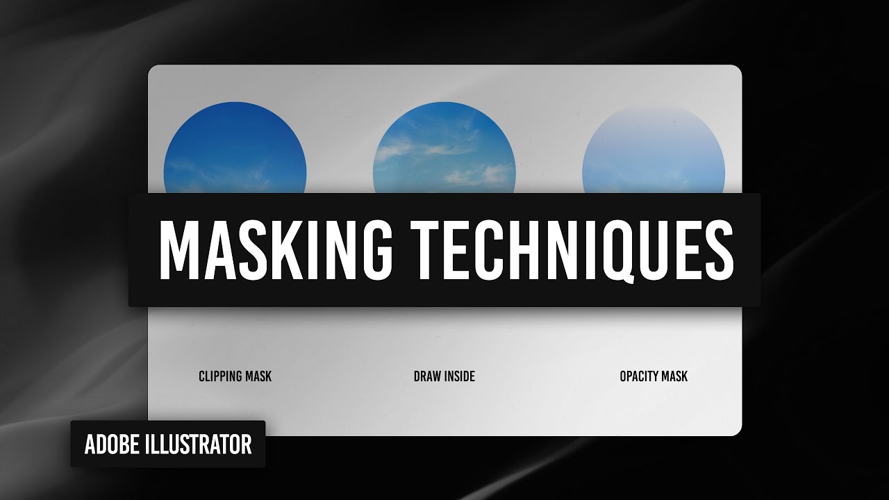 How to use different masking techniques in Adobe Illustrator - YouTube