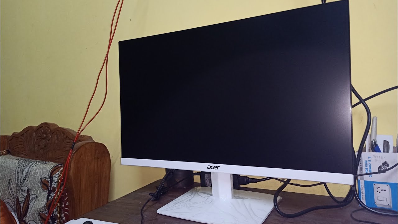 Acer 75Hz refresh rate monitor with inbuilt speakers Unboxing - YouTube