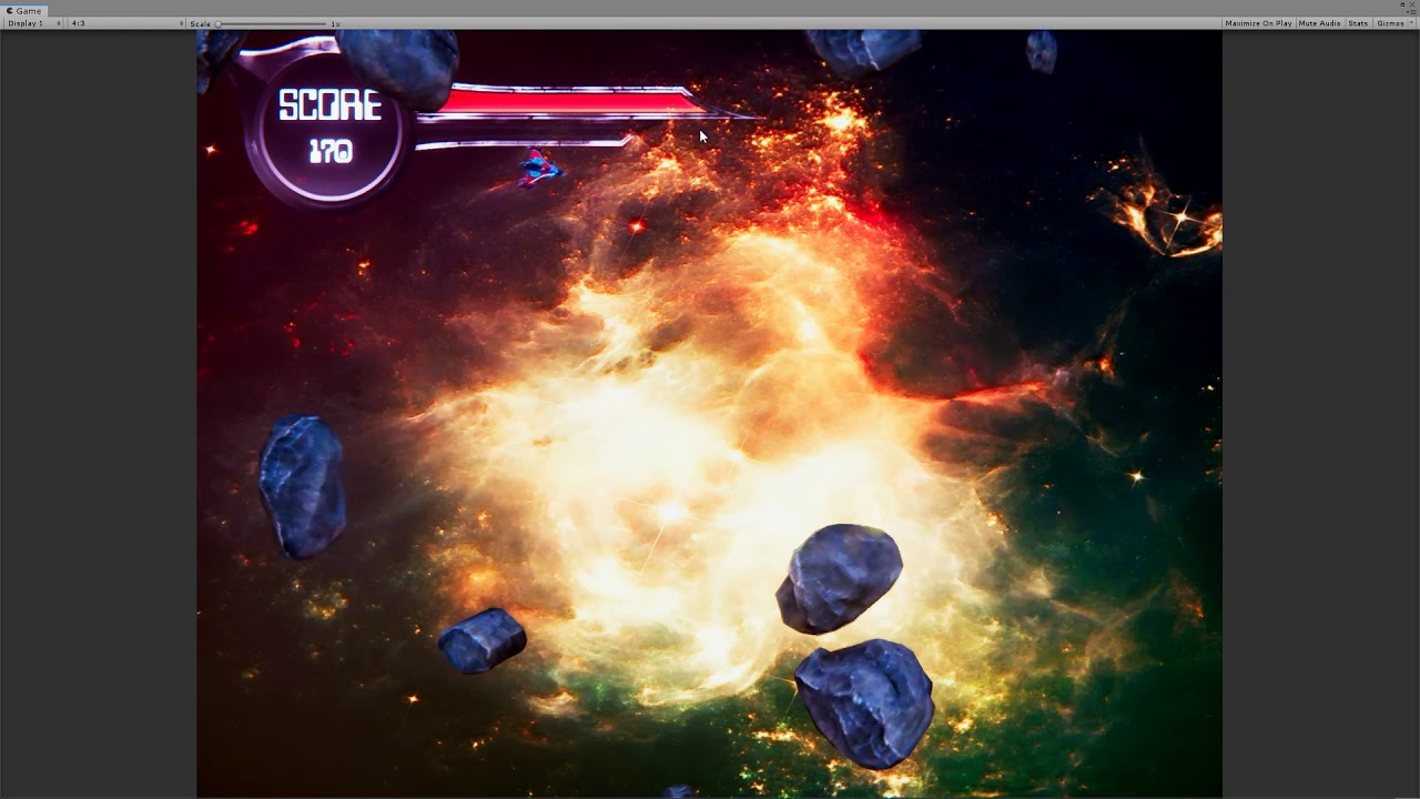 Top down space shooter made with unity - YouTube