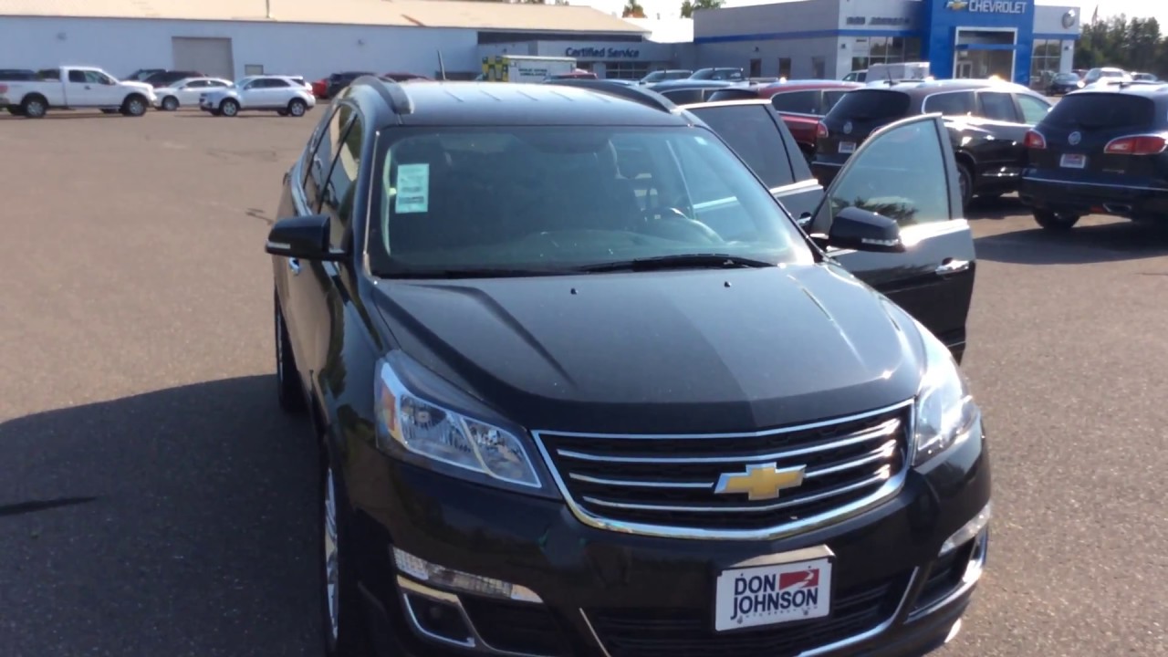 2014 Chevrolet Traverse LT w/1LT AWD Black (H284001) - YouTube
