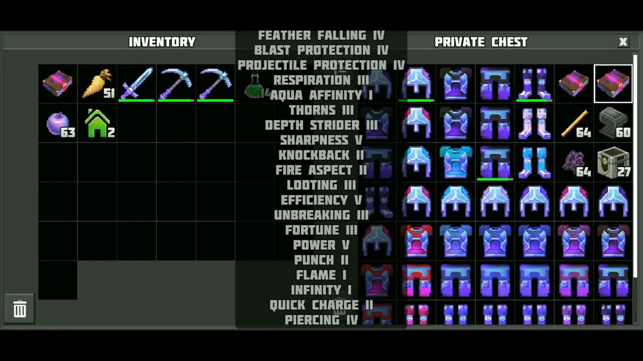 planet craft/planet of cubes showing my private chest - YouTube