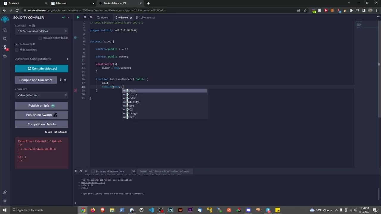 Ethernaut Teaser Video! Coinflip Solidity Revert Statement | Smart Contract Blockchain Coding ...