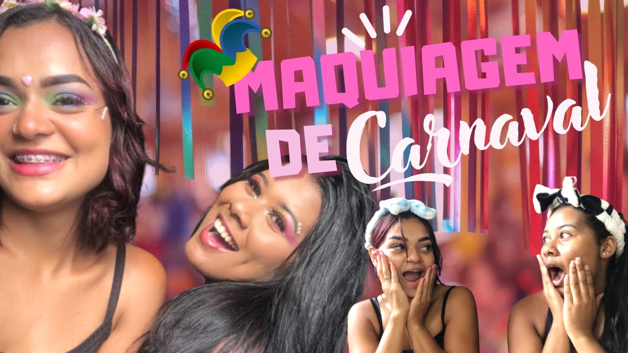 MAKE INSPIRADA NO CARNAVAL SUPER FÁCIL! #shorts #makeup #maquiagem ...