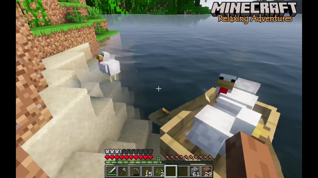 Relaxing Minecraft Adventure, catching chickens, exploration | written ...