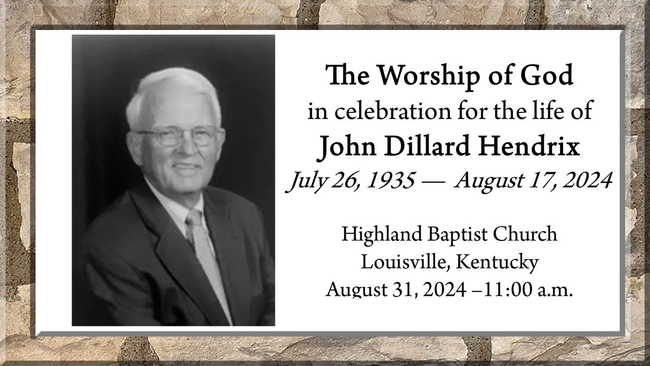 The Worship of God in celebration for the life of John Hendrix - YouTube