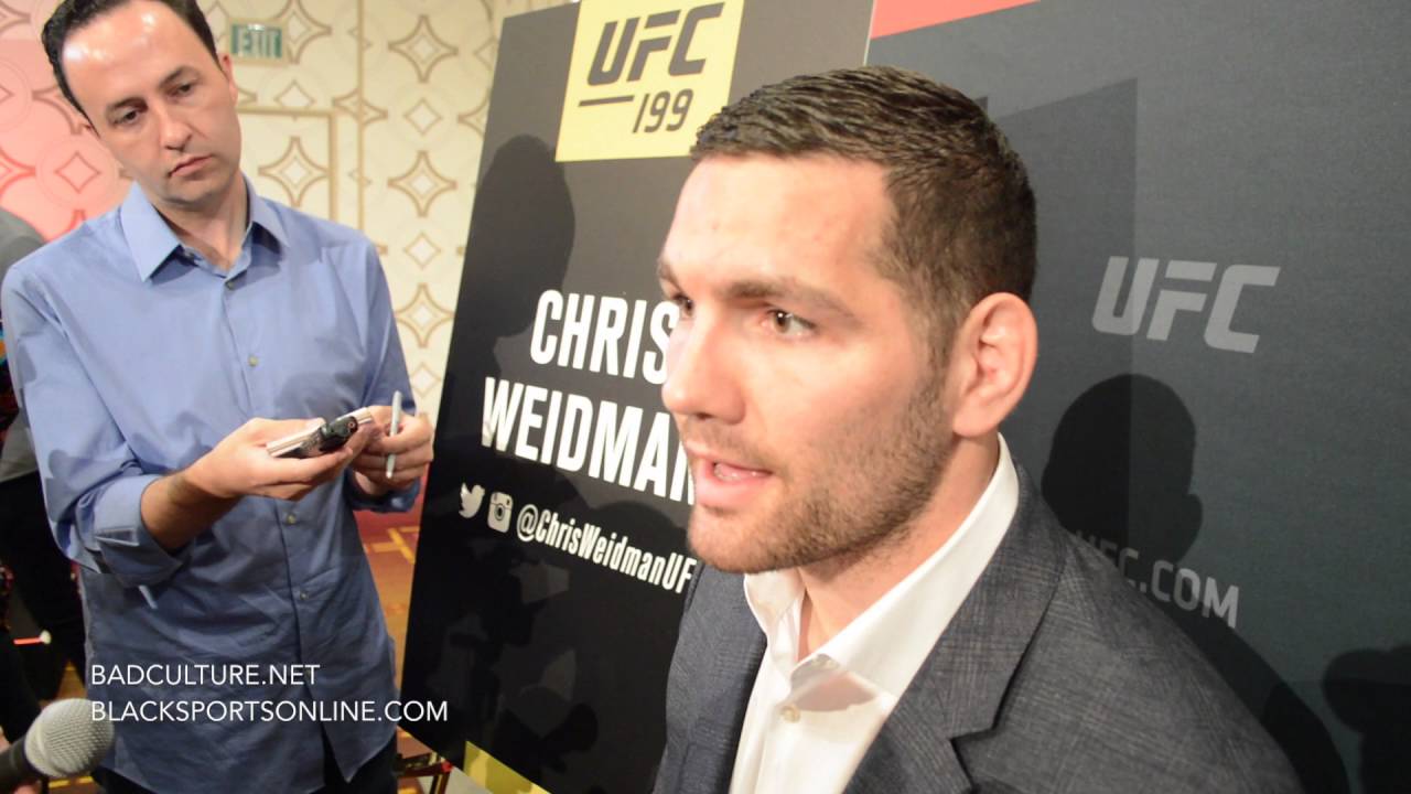 Chris Weidman: "Rockhold Needs To Leave My Family Out Of It" - YouTube