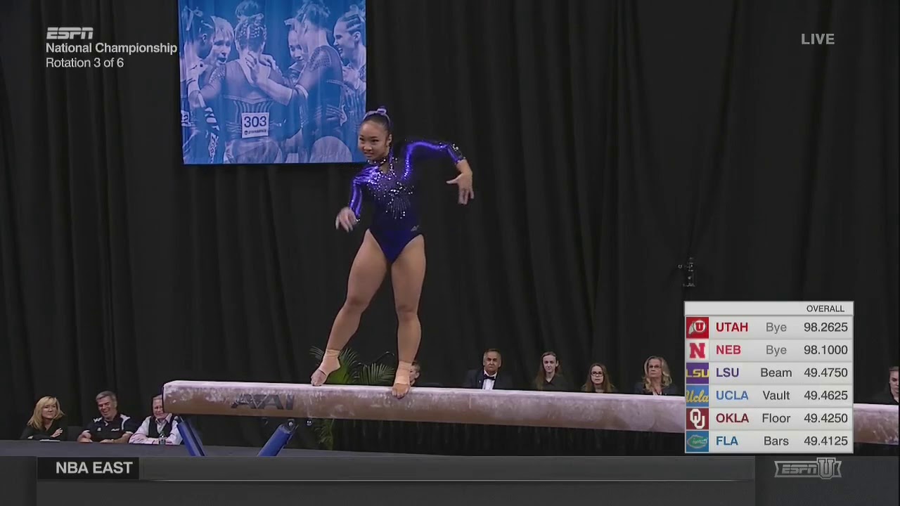 Erin Macadaeg (LSU) 2018 Super Six Beam 9.7375 - YouTube