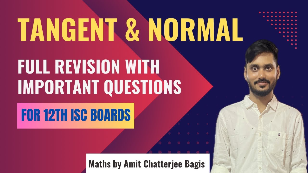 Tangent & Normal | Application Of Derivative | Full Revisions with ...