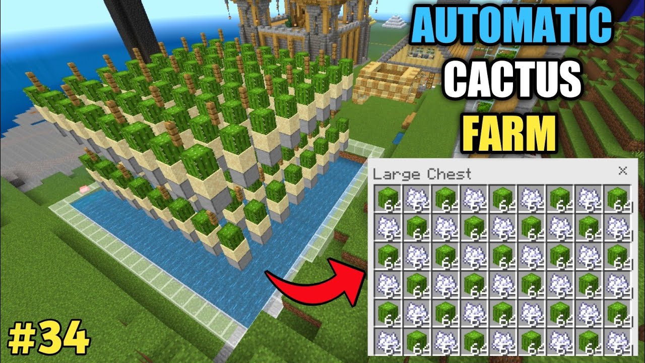 I Made Biggest Cactus Farm In Minecraft Survival || Minecraft Survival ...