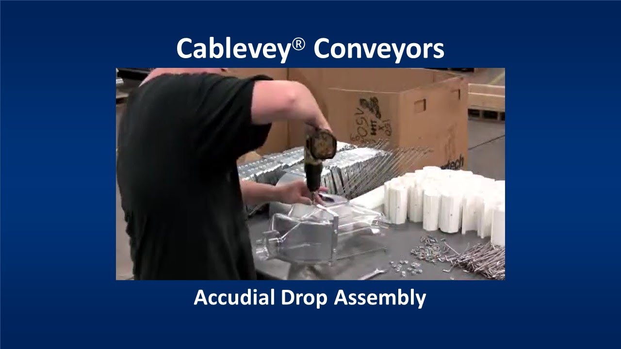 Cablevey® Conveyor - How to Assemble Accudial Drop - YouTube