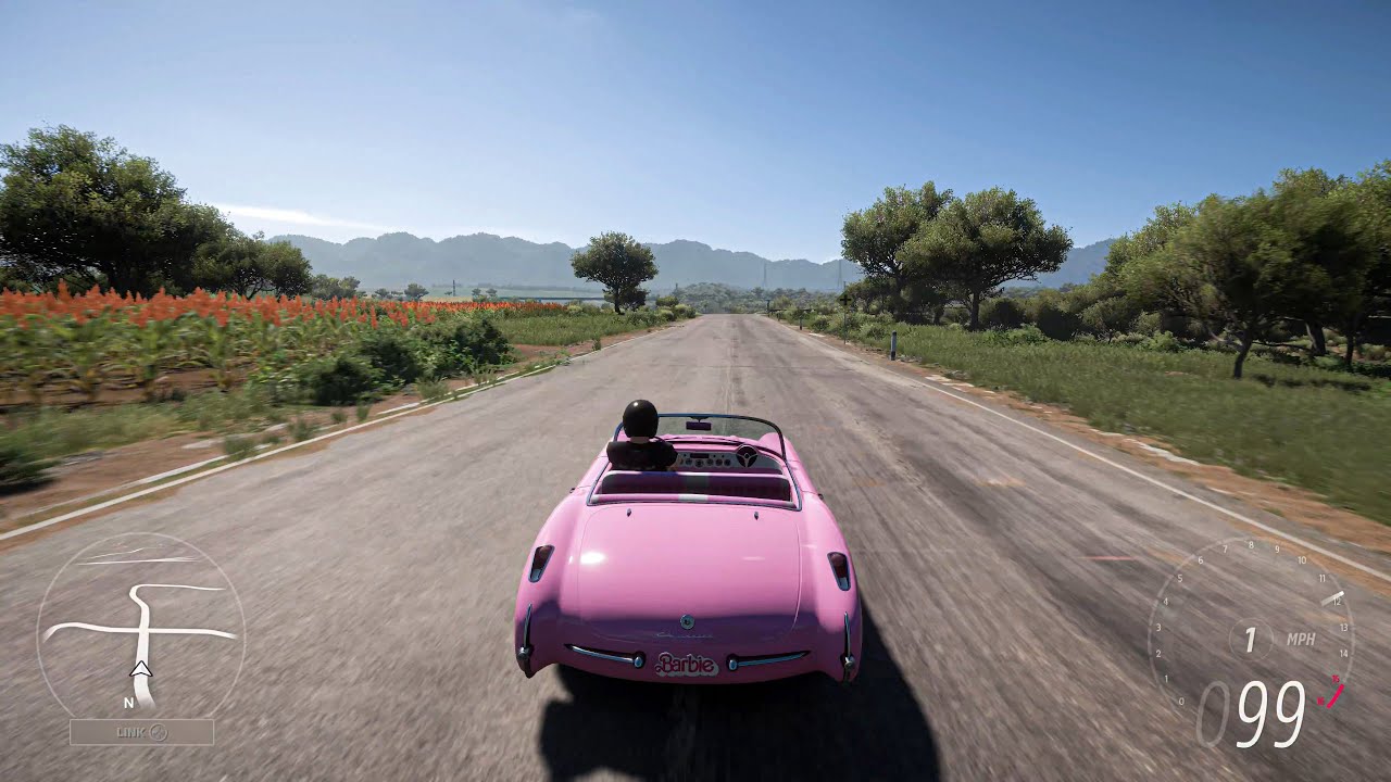 Forza Horizon 5 - 1956 Chevrolet Barbie Movie Corvette EV - YouTube