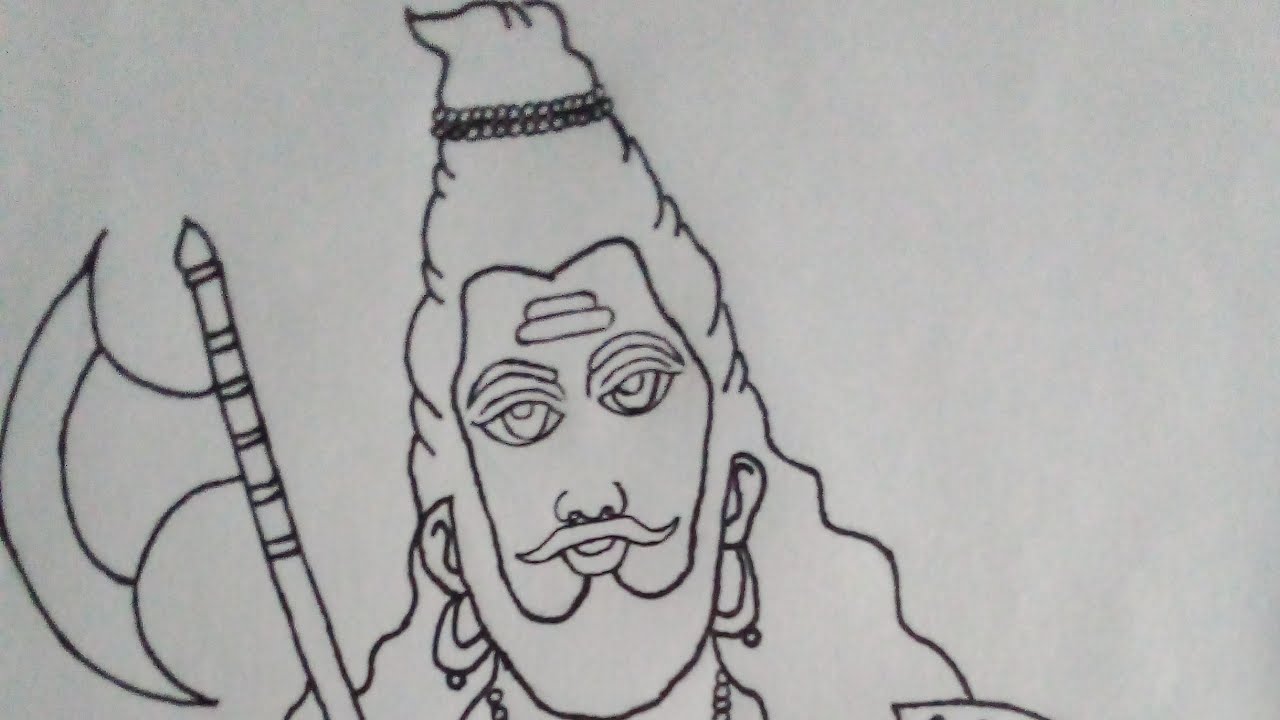 How to Draw Parshuram || Easy Drawing of Parshuram Step by Step - YouTube