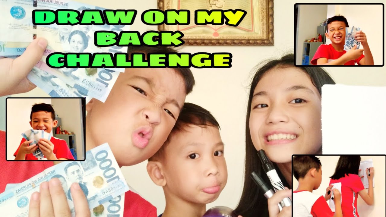 DRAW ON MY BACK CHALLENGE - YouTube