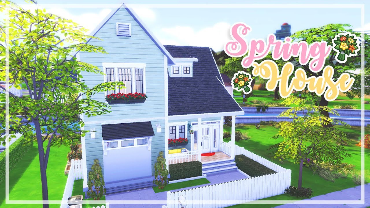 The Sims 4 Seasons - SPRING HOUSE BUILD - YouTube