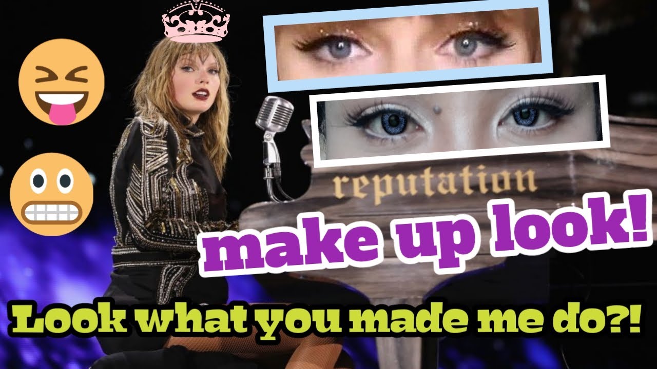 TAYLOR SWIFT's Reputation tour Inspired make up look! - YouTube