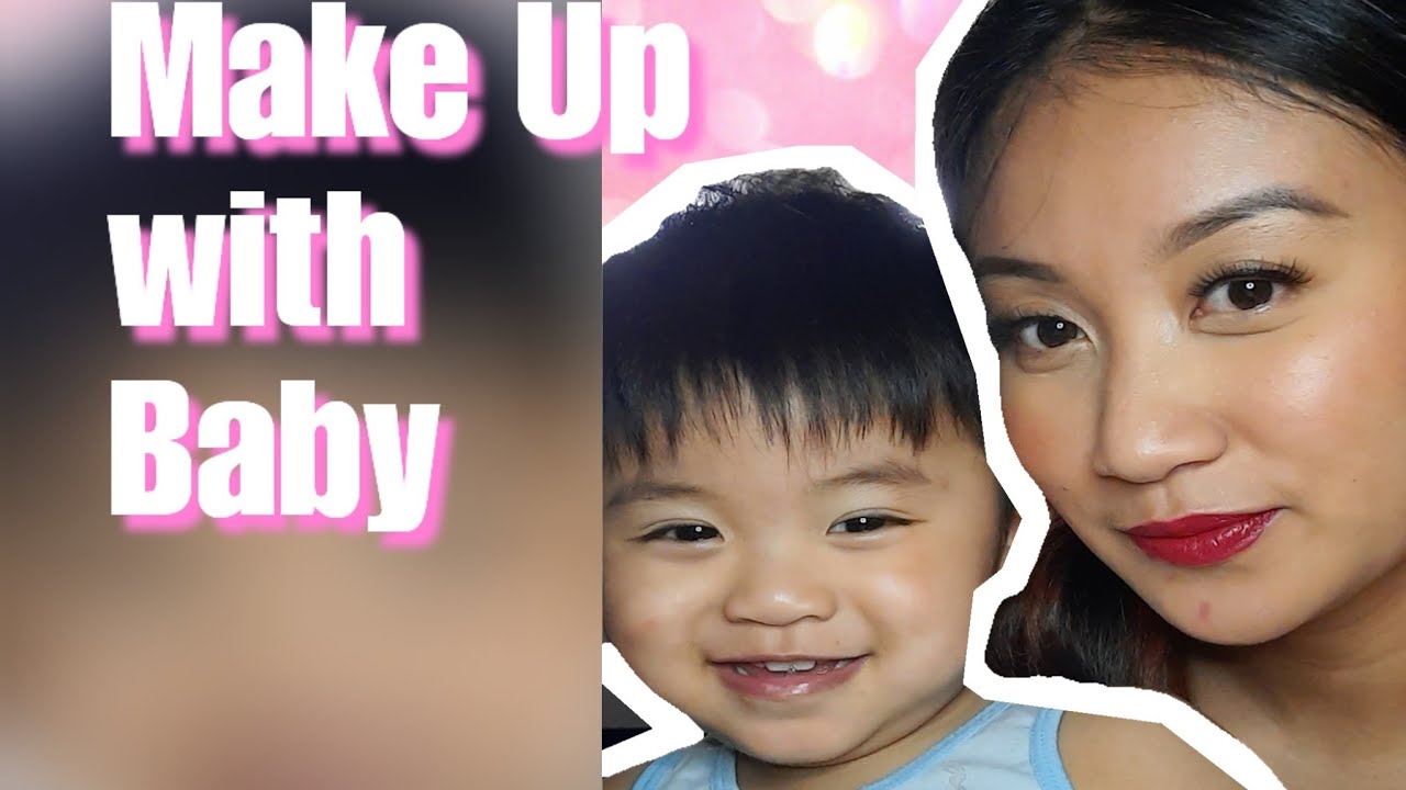 Doing makeup with my son |natural makeup look - YouTube