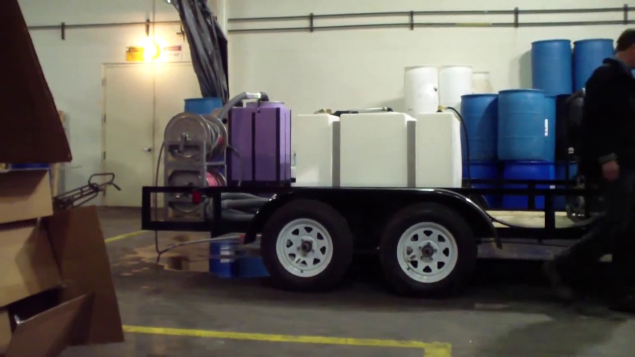 Mobile fleet washing equipment - Commercial pressure washer trailer www ...