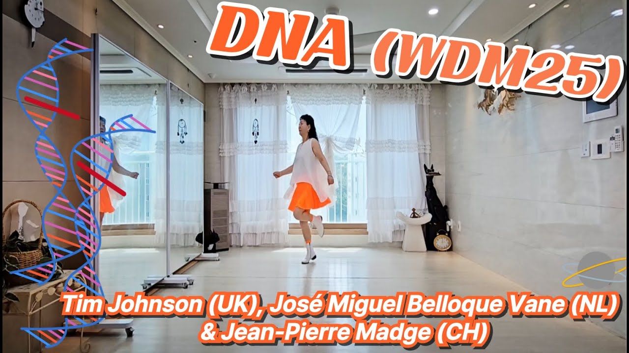 [ DNA (WDM25) ] Linedance demo Intermediate #SarahChoi #Linedance # ...