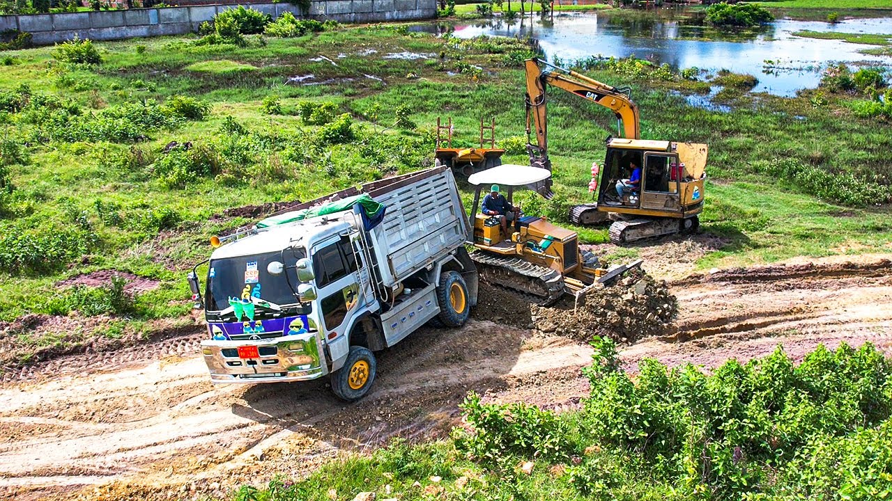 Amazingly Good Mini Dump Trucks Starting New Project With Small ...