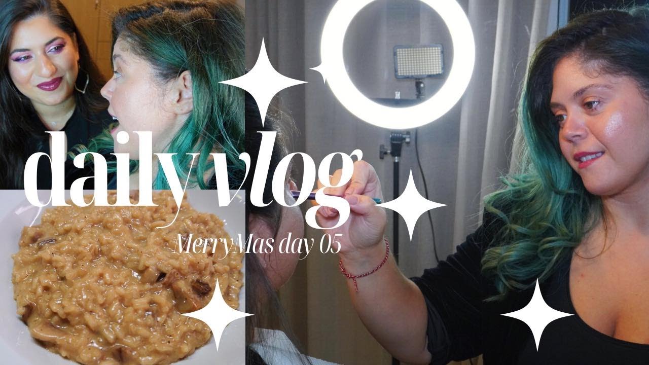 VLOG: Μακιγιαζ, chit - chat με τα κορίτσια και ένα ριζότο για το τέλος ...