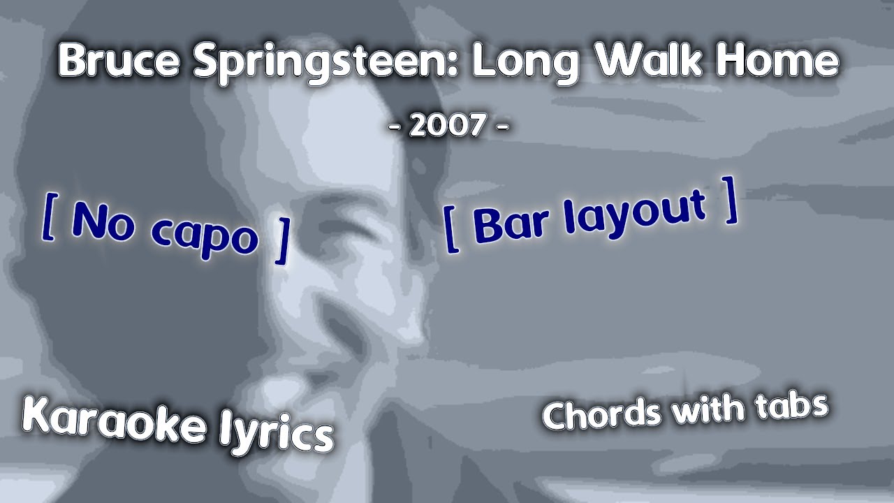 Bruce Springsteen: Long Walk Home: Bar Layout - YouTube
