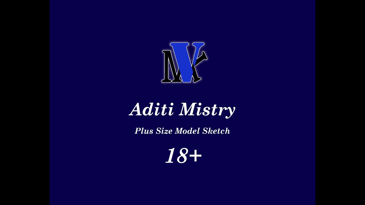 Aditi Mistry Plus Size Model Fitness Star Portrait Sketch Nude art Bold ...