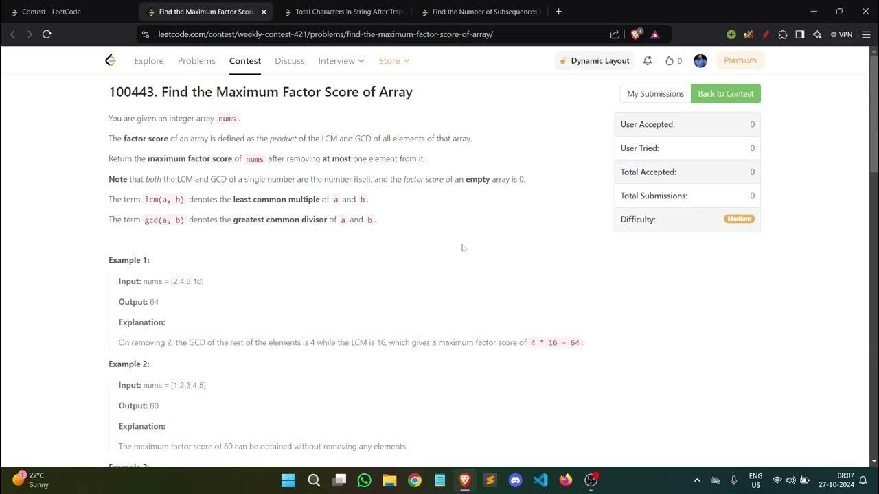 LeetCode Weekly contest-421 screencast | A,B,C - YouTube