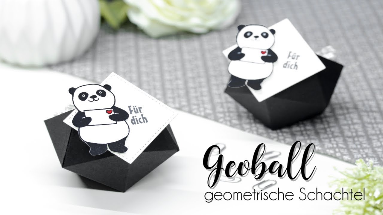 Geoball - geometrische Schachtel mit Stampin' UP! Produkten - YouTube