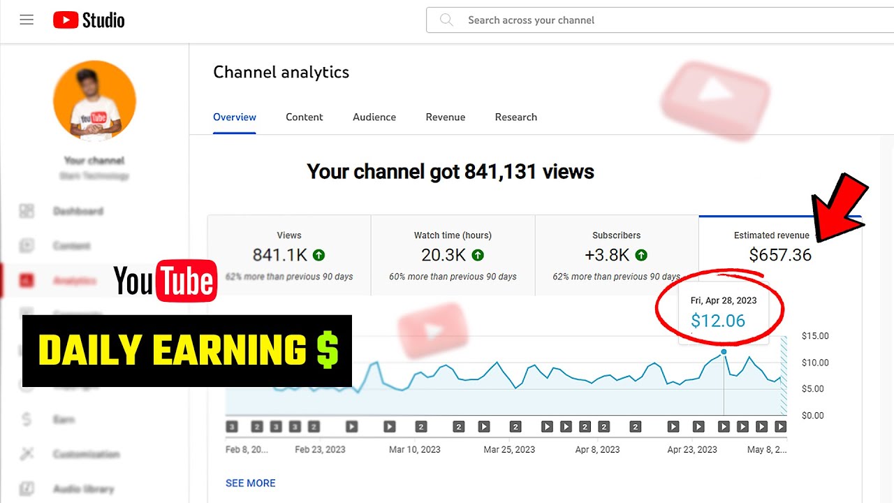 How to Check YouTube Daily Earning - YouTube
