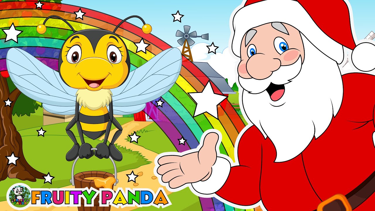 Jingle Bells + Honey Bees - Nursery Rhymes & Kids Songs | Baby Songs ...