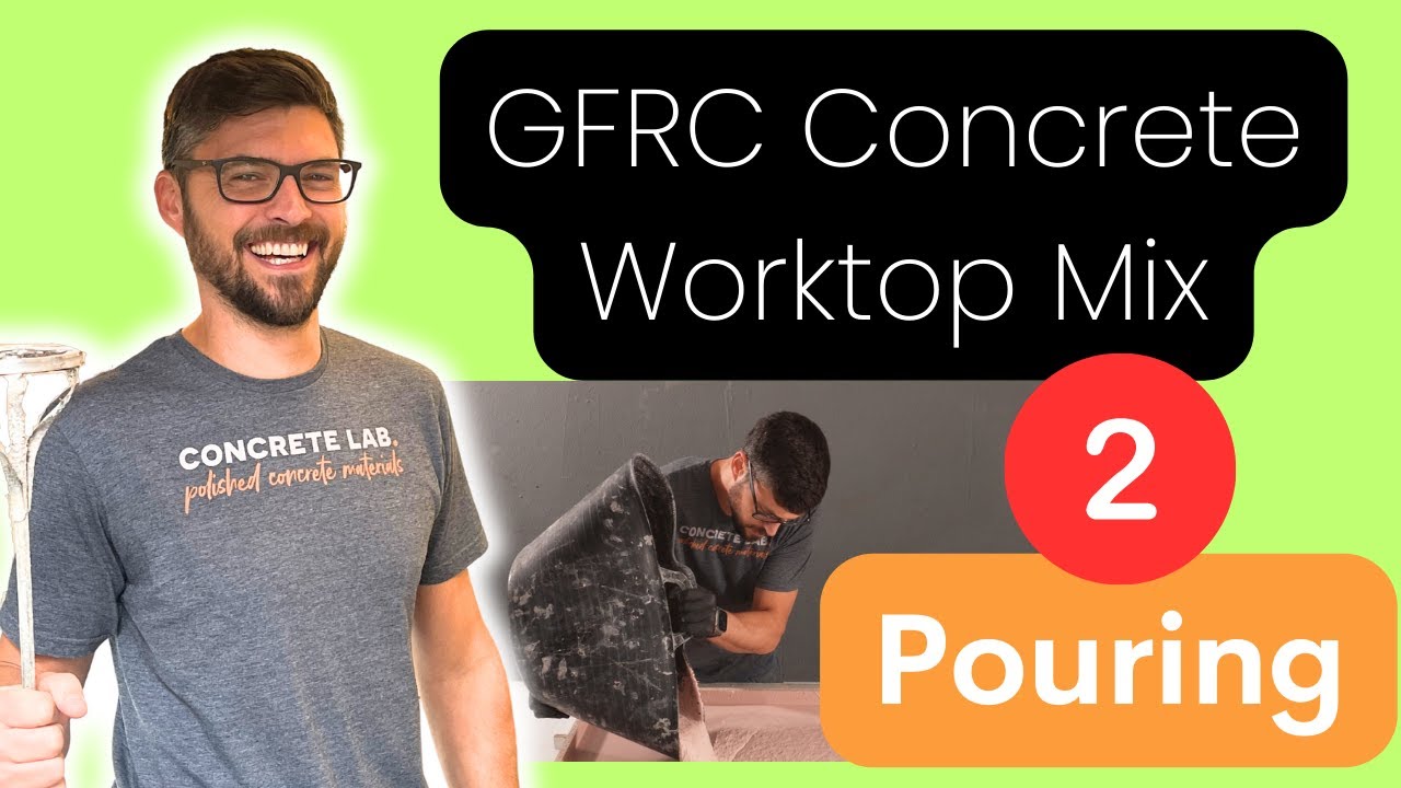 GFRC Concrete Worktop Mix - Pouring or Casting - Video 2 - YouTube