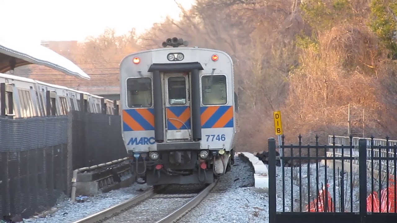 MARC TRAINS AT NEW CARROLTION,SILVER SPRING,KENSINGTION AND GARRETT ...