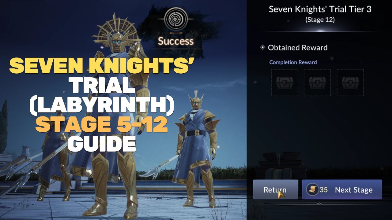 Seven Knights Trial (Labyrinth) Stage 5 - 12 Guide - Seven Knights 2 ...
