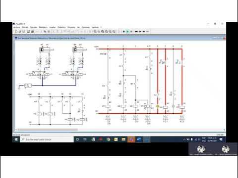 Electroneumática. Secuencia de dos pistones, utilizando contador. - YouTube