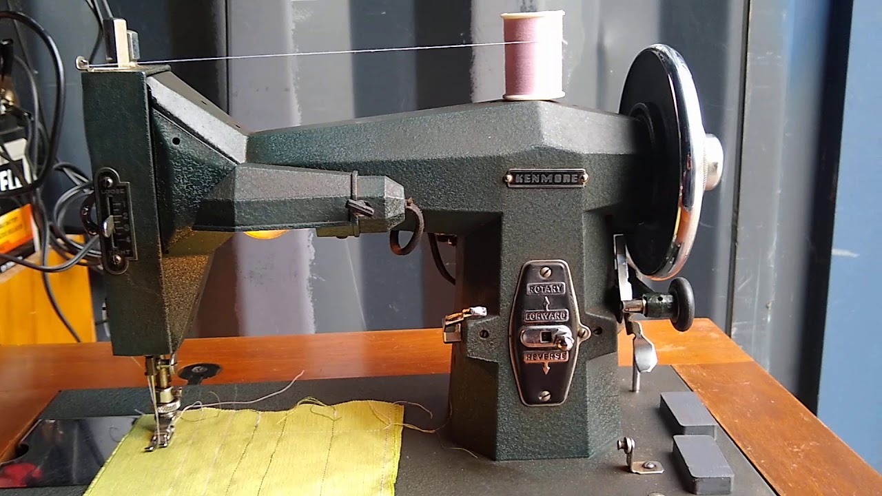 Kenmore Rotary Model 117.552 circa 1954 - YouTube