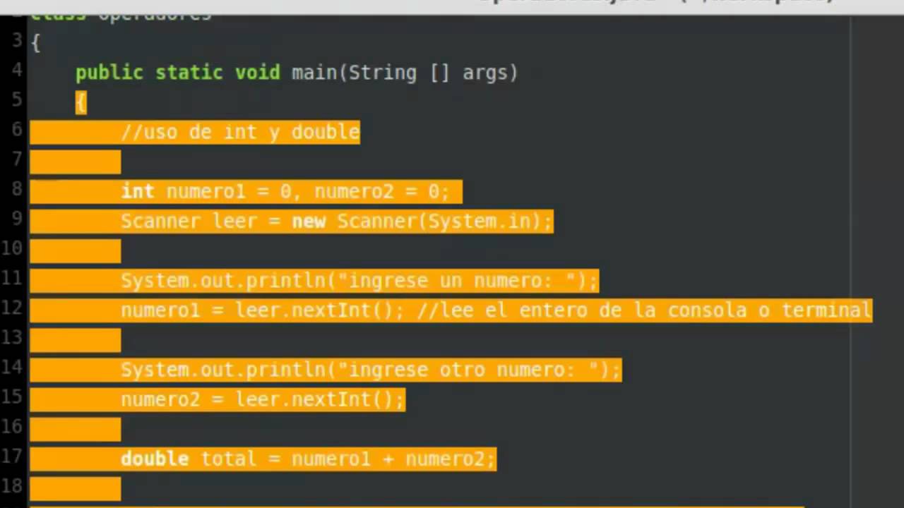 Introduccion a Java - Operadores - YouTube