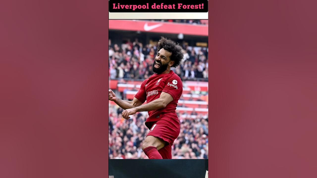 Diogo Jota scores two goals | Liverpool vs Nottingham Forest 3-2 | Mo Salah scores #shorts - YouTube