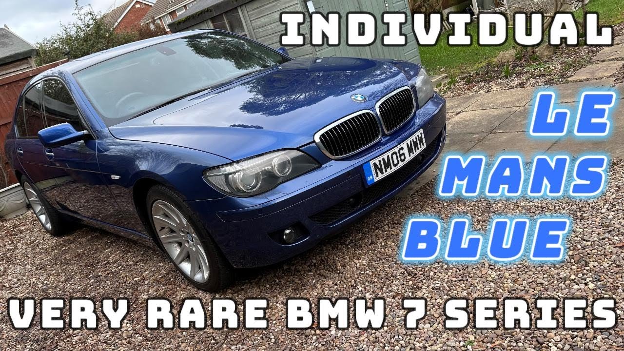 Very Rare Le Mans Blue BMW 7 Individual E65 Review - YouTube