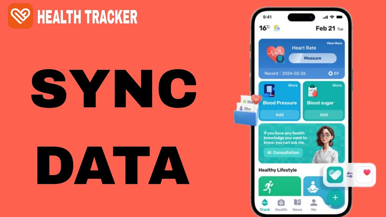 How To Sync Data On Health Tracker App - YouTube